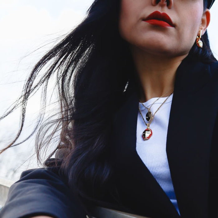 Marvel Iron Man Crystal Necklace